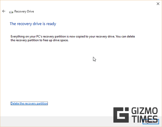 How to Create a Recovery Disk for your Windows 10 Computer