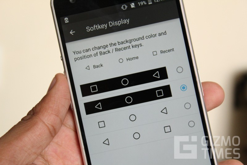 How to change Navigation Key Colors & Position in InFocus M812