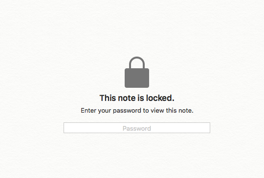 How to use Password Protection for Notes in OS X 10.11.4 El Capitan