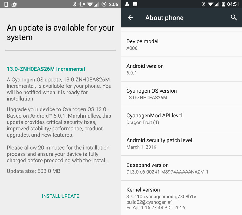 How to Manually Install or Update CyanogenOS 13 Android 6.0.1 ...