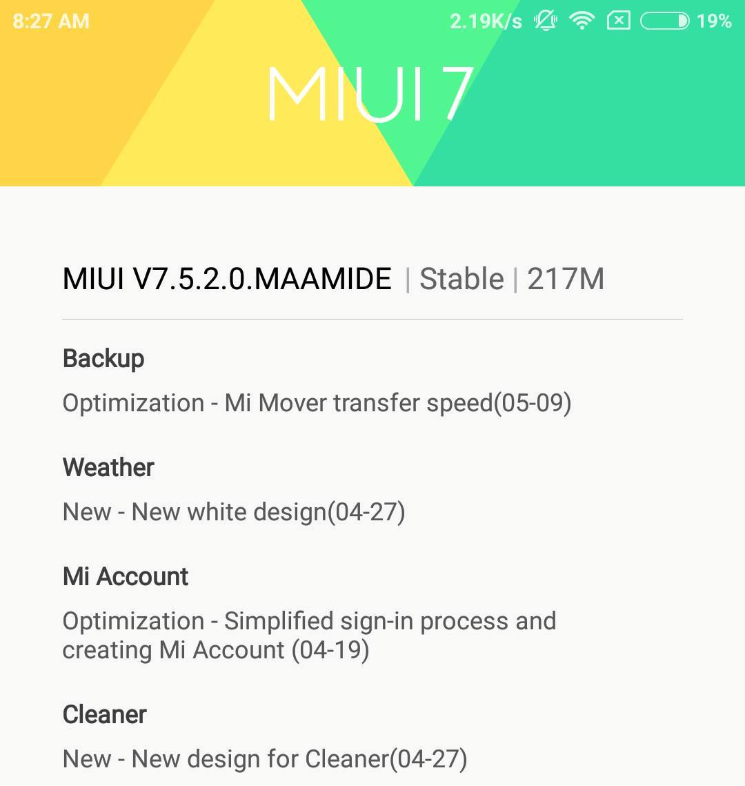 Xiaomi Mi 5 MIUI 7.5.2.0 Update Rolling Out in India - Change Log