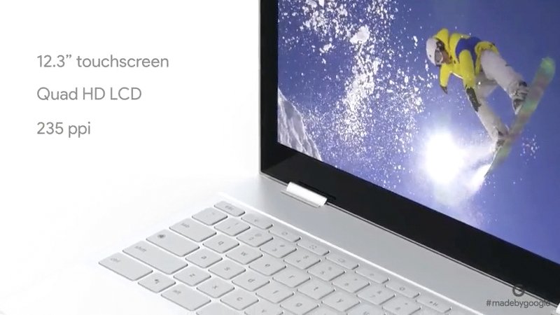Google Pixelbook is the high-end laptop with 10mm thickness, priced ...