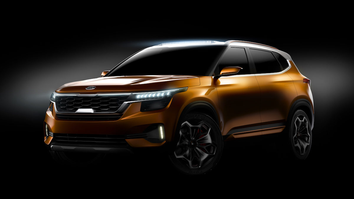 Kia SP SUV Concept car unveiled and showcased at Auto Expo 2018