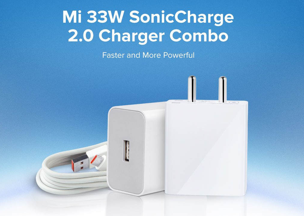 Mi 33W SonicCharge 2.0 Charger Combo launched in India - Price and Details