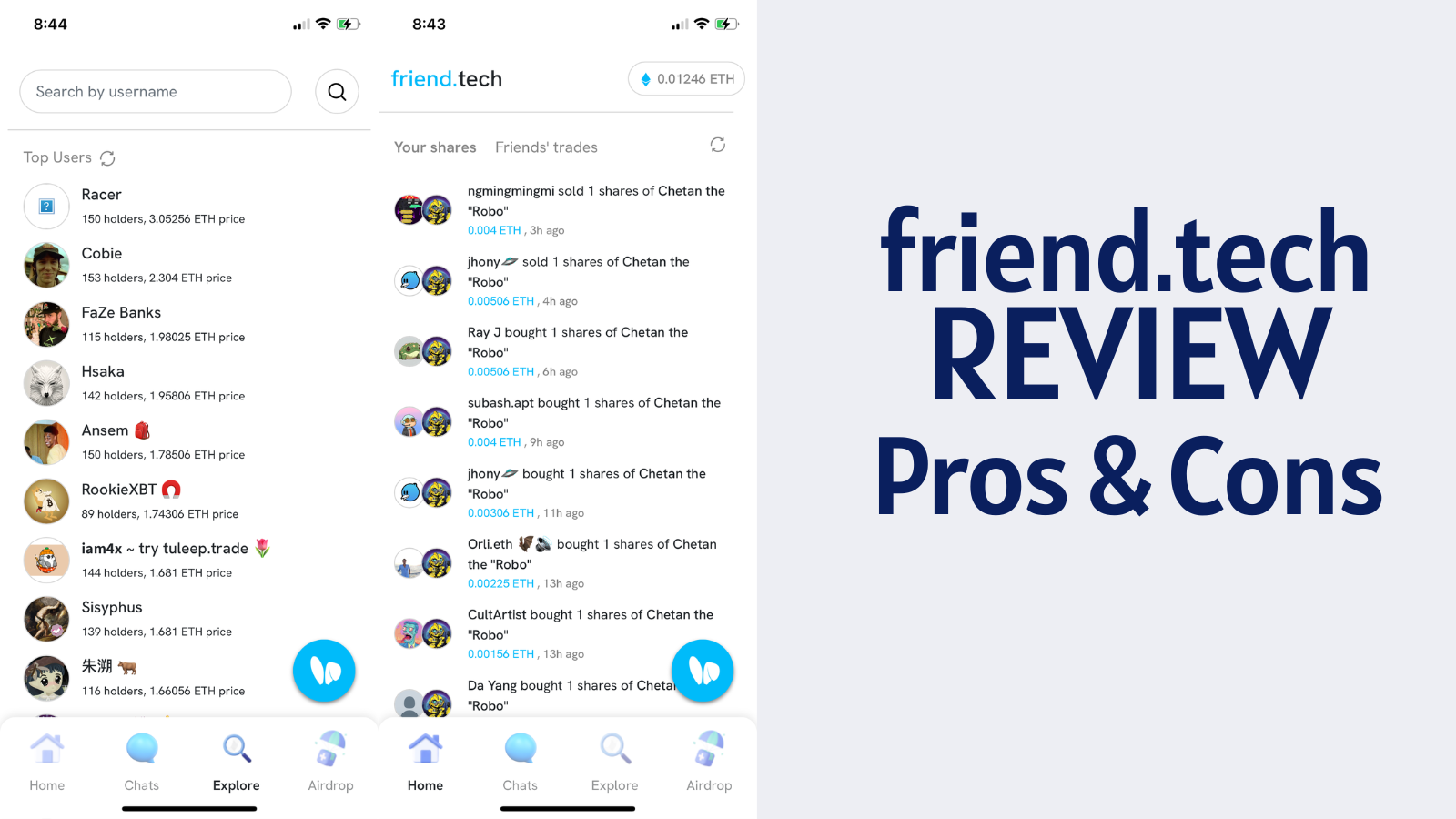 friend.tech Review - Major issues to be fixed before it probably goes mainstream